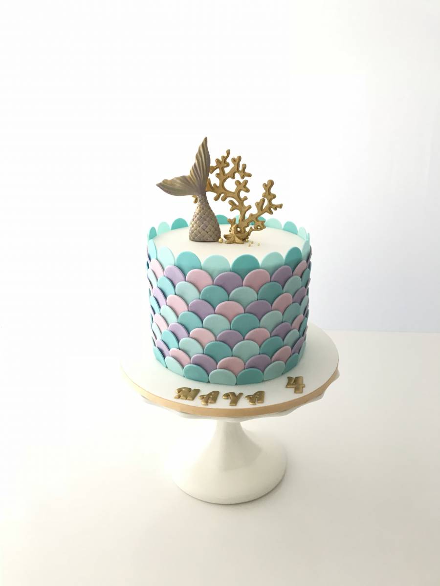 Pastel Mermaid Tail - Sugarlily Cakes
